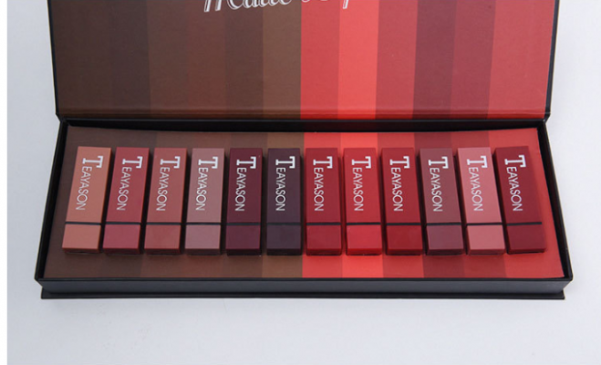 New set of 12-color square tube lipstick matte lipstick - MsCrush